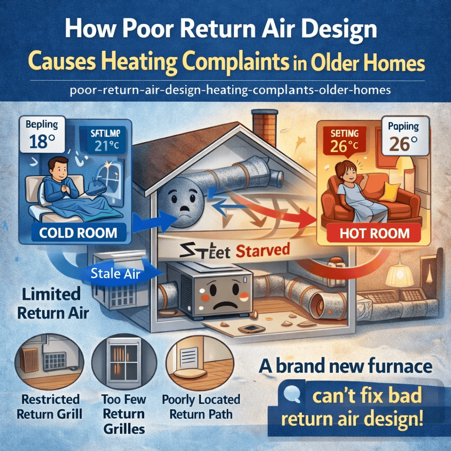 How Poor Return Air Design Causes Heating Complaints